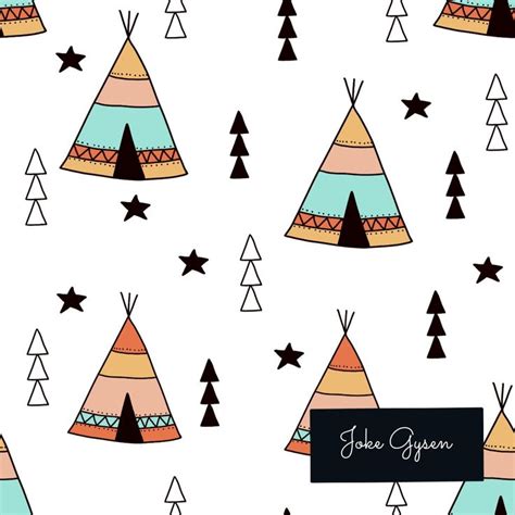 Cute Tipi Pattern Felt Doll Patterns Doodle Girl Doll Patterns