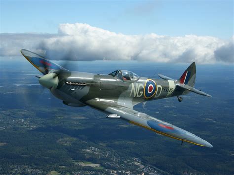 Download Warplane Aircraft Military Supermarine Spitfire Hd Wallpaper