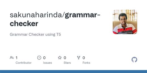 Github Sakunaharindagrammar Checker Grammar Checker Using T5