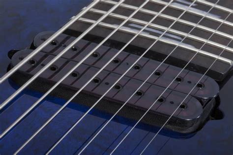 Schecter 2467 Shc Omen Elite 8 Ms See Thru Blue Burst 8 String Rh