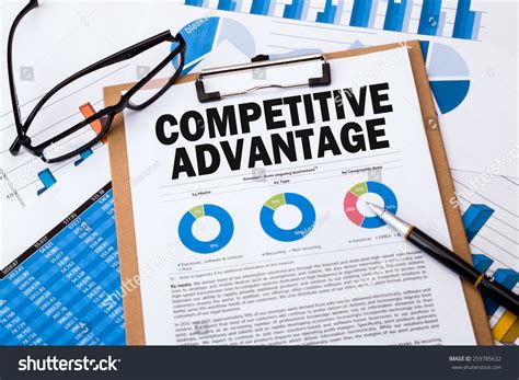 11 Competitive Advantage Analysis Concept On Clipboard Images Stock