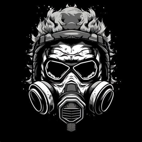 Masker Gas Vector Style Premium Ai Generated Image