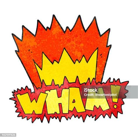 Freehand Textured Cartoon Wham Symbol Stock Illustration Download