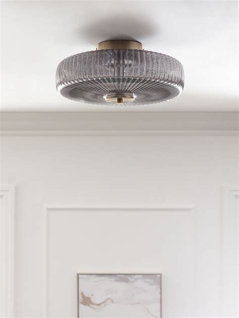 Buy Smoke Grey Lexington Large Flush Fitting Ceiling Light From The Next Uk Online Shop