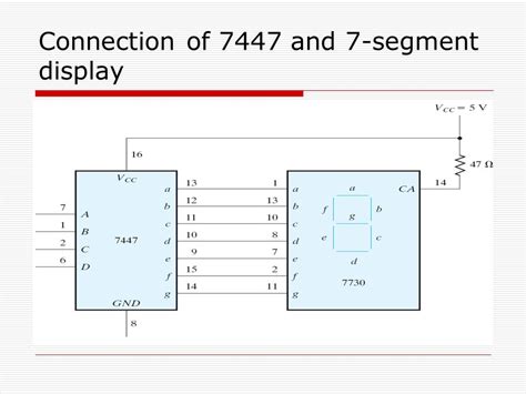 Bcd To Seven Segment Decoder Using Ic 7447 Circuit Diagram Circuit