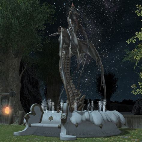 リヴァイアサンの噴水 Ff14ハウジング 庭具