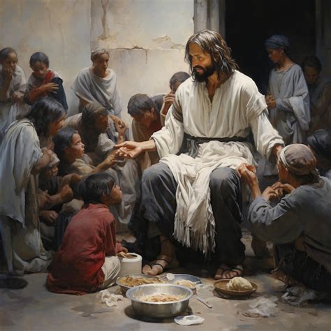 Jesus Feeding The Poor
