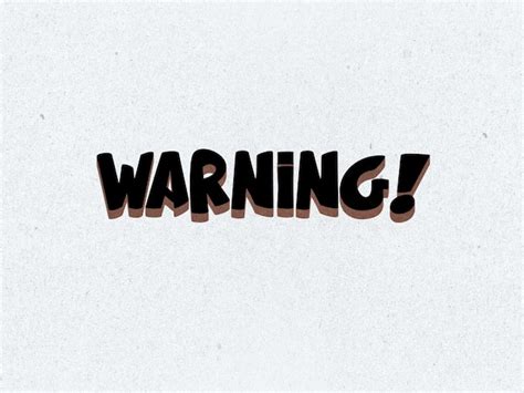 Warning Font Psd High Quality Free Psd Templates For Download