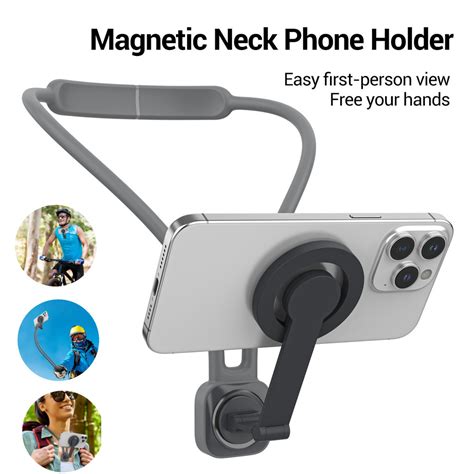 Strong Magnetic Phone Neck Holder For Phones Povvlog Selfie Neck Mount