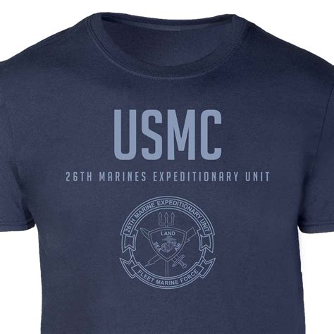 26th Marines Expeditionary Tonal Patch Graphic T Shirt Sgt Grit