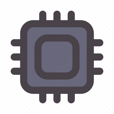 Cpu Chip Processor Technology Electronics Icon Download On Iconfinder