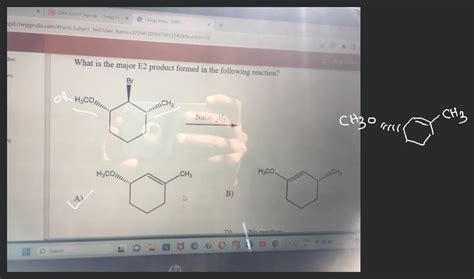What is the major E2 product formed in the following reaction?CO[C@H]1CC..