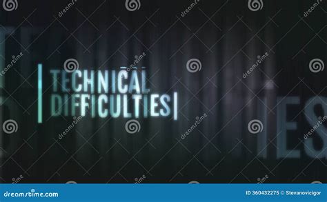 Glitch Effect Hud Banner With Cyberpunk Aesthetic In Square Frame