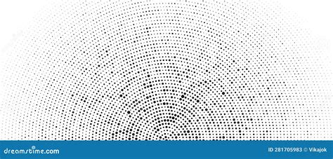 Halftone Concentric Dot Lines Background Spotted And Dotted Half