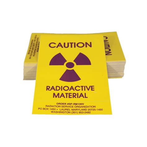 Caution Radioactive Material Label Gms Australia Pty Ltd