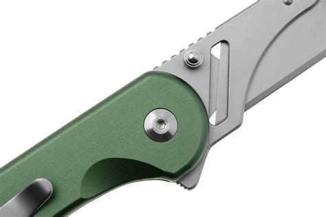 Civivi Elementum Utility C23039b 3 Green Aluminum Stonewashed Blade