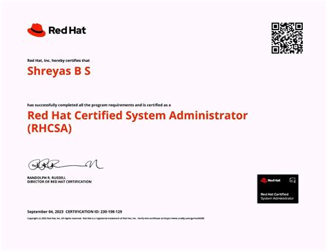 Shreyas B S On Linkedin Linux Redhat Rhcsa Opportunity Training