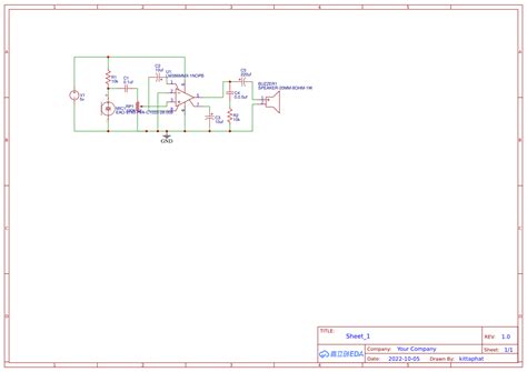 Simple Microphone To Speaker Amplifier Circuit Easyeda Open Source