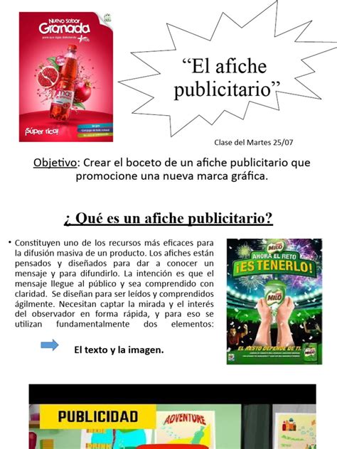 Creación De Afiche Publicitario Pdf Arte