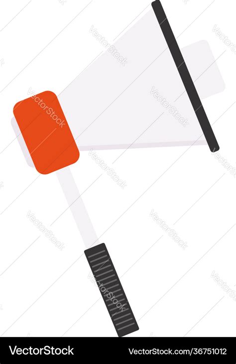 Loud Megaphone On White Background Royalty Free Vector Image
