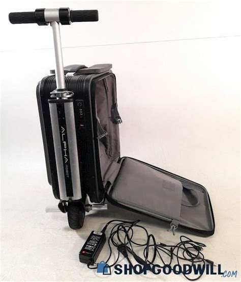 Alpha Robot Rideable Suitcase Electric Luggage Scooter W Ac Adapter