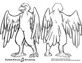 Plantigrade Large Feline Free Character Template — Weasyl
