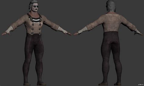 Ninja Mime Johnny Cage Pack 3d Models