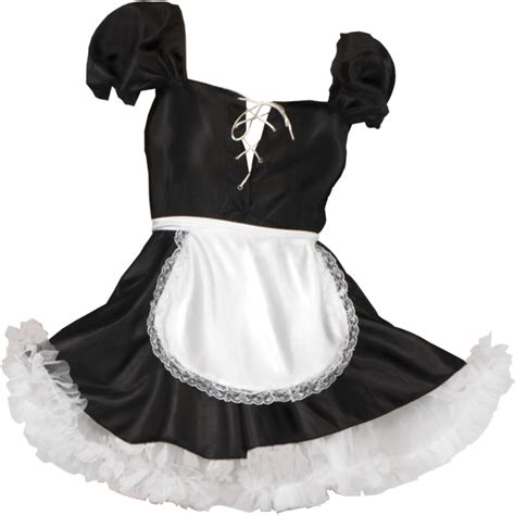 Maid Dress Chic Vintage Attire Elegant Png