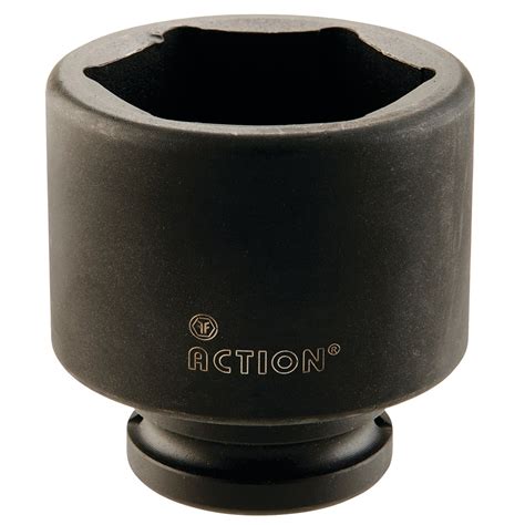 Action 65865080 Impact Socket 1 1 2 Drive 12 Point Standard Metric 80mm Impact