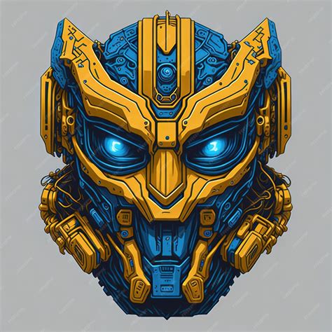 Premium Vector Vector Illustration Terminator Transformers Head Design