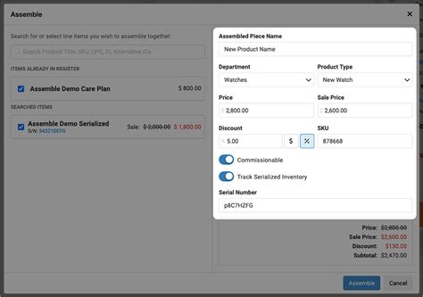 Jewel360 How To Use The Quick Assemble Tool In The Register