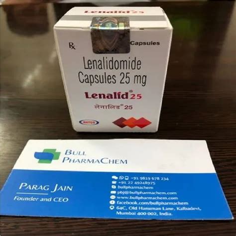 Lenalidomide Capsules 25mg At ₹ 8100bottle Anti Cancer Capsules In
