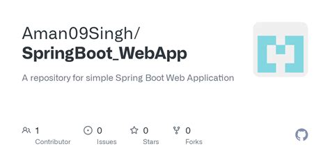 github aman09singh springboot webapp a repository for simple spring