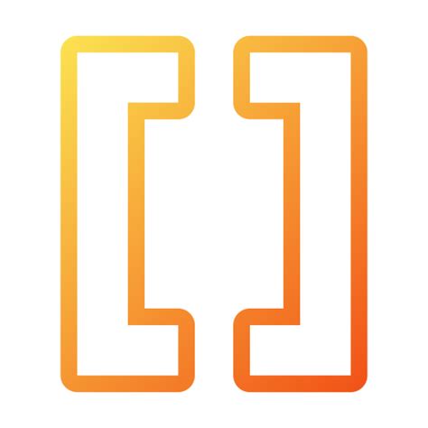 Bracket Generic Gradient Outline Icon