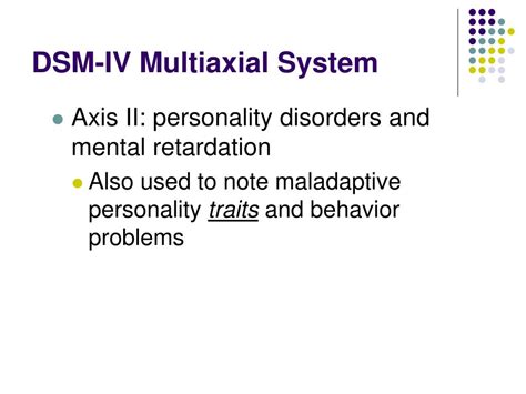 PPT Introduction To The DSM IV And Psychological Testing PowerPoint Presentation ID