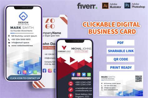 Do Actionable And Printable Business Cards In Your Business By Ziya