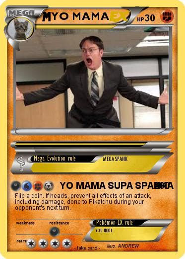 Pokémon Yo Mama 610 610 Yo Mama Supa Spanka My Pokemon Card