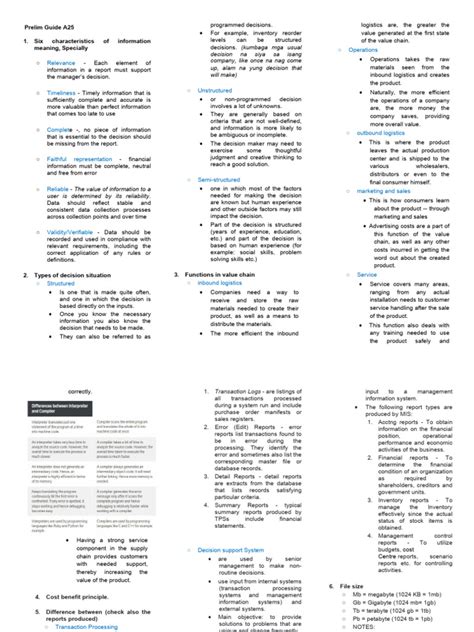 Audit In Cis Prelim Reviewer Pdf Computer Security Security