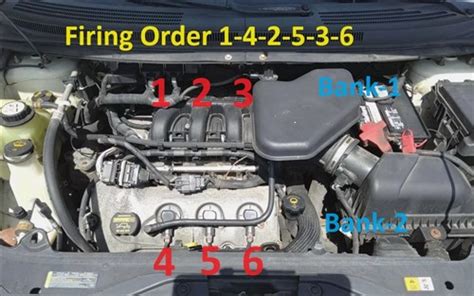 Ford 35l V6 Engine Firing Order Cylinder Location Bank 1 And Bank 2