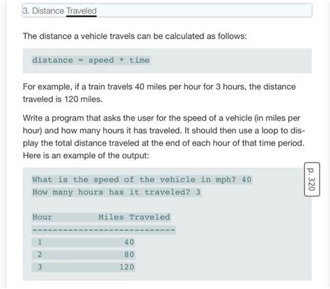 Solved The Distance A Vehicle Travels Can Be Calculated As Chegg Com