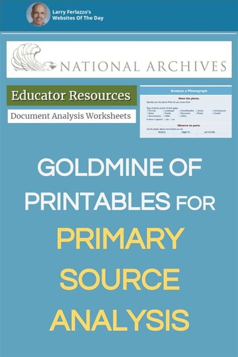 Primary Source Analysis Worksheet Printable Pdf Template