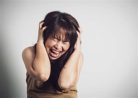 Premium Photo Asian Adult Woman Screaming