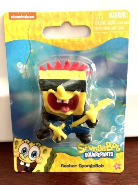 Free Spongebob Squarepants 2” Rocker Spongebob Pvc Figure Dolls