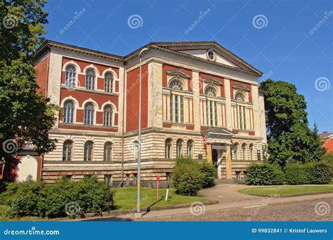 Neoclassical Brick Stone Building In Liepaja Latvia Editorial Photo