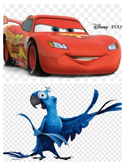 Lightning Mcqueen And Blu Disney And Dreamworks Car Cartoon Disney Cars