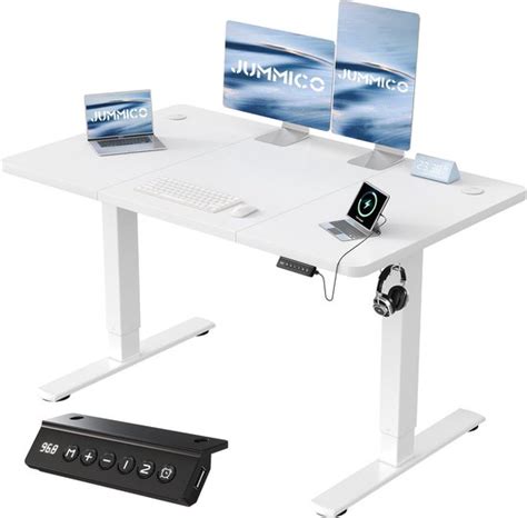 Elektrisch Bureau Met Usb Oplaadpoort In Hoogte Verstelbaar Sta