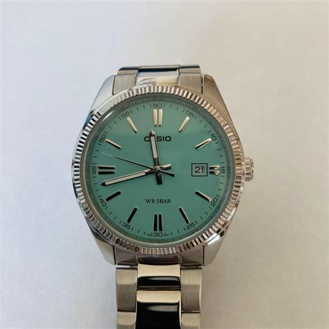 カシオコレクション ターコイズブルーブルー Mtp 1302d 2a2jf 美品 メルカリ