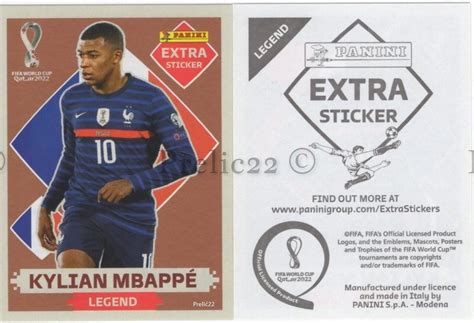 Qatar 2022 Extra Stickers Legend Kylian Mbappe Bron 72826653