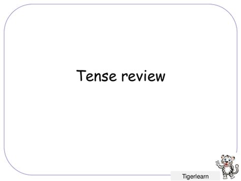 6 tenses esl review ppt error correction teaching resources