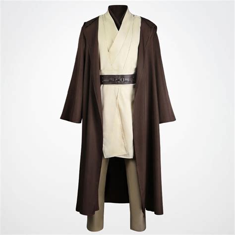 Star Wars Jedi Master Obi Wan Kenobi Cosplay Halloween Outfit Costume